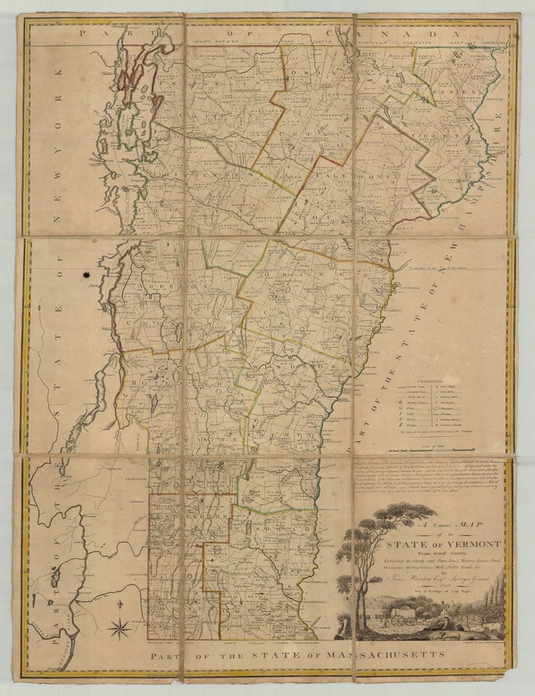A Correct Map of the State of Vermont From actual Survey; Exhibiting he ...